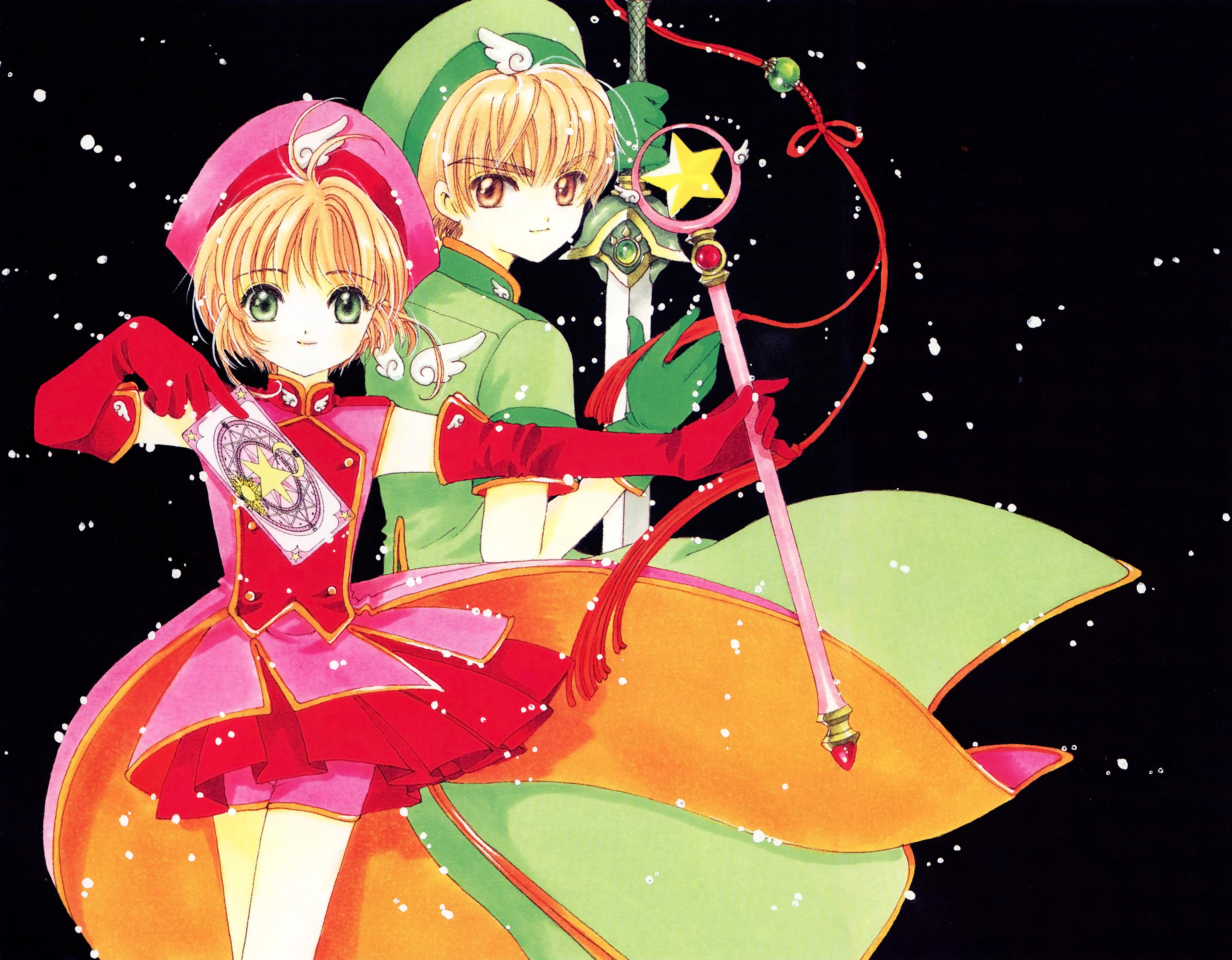 kinomoto sakura and li syaoran (cardcaptor sakura) drawn by clamp_(circle) | Danbooru